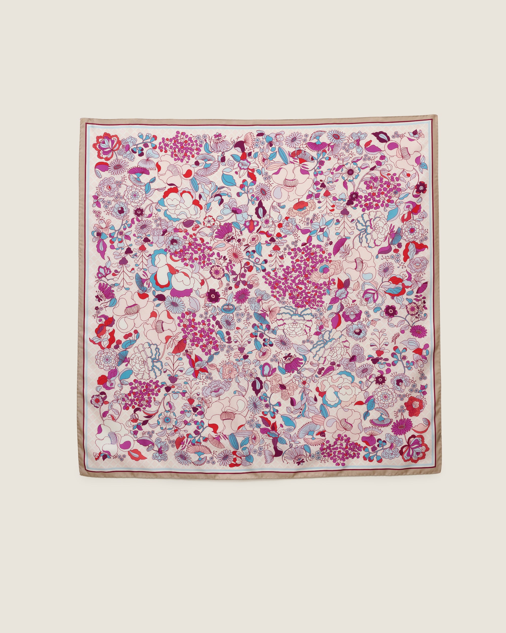 Silk Scarf Mandi Bunga - Purple Reign – Nala